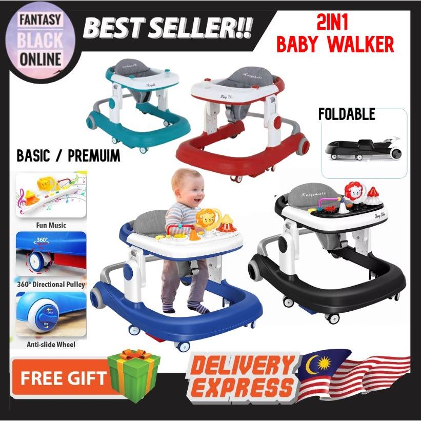 #Readystock Premium Foldable Baby Walker Baby Walker With Music Walker ...