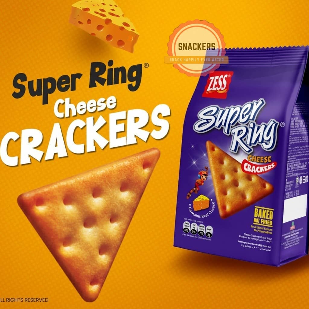 🔥Ready Stock🔥 ZESS ±75G Super Ring Cheese Crackers Contains Real Cheese ...