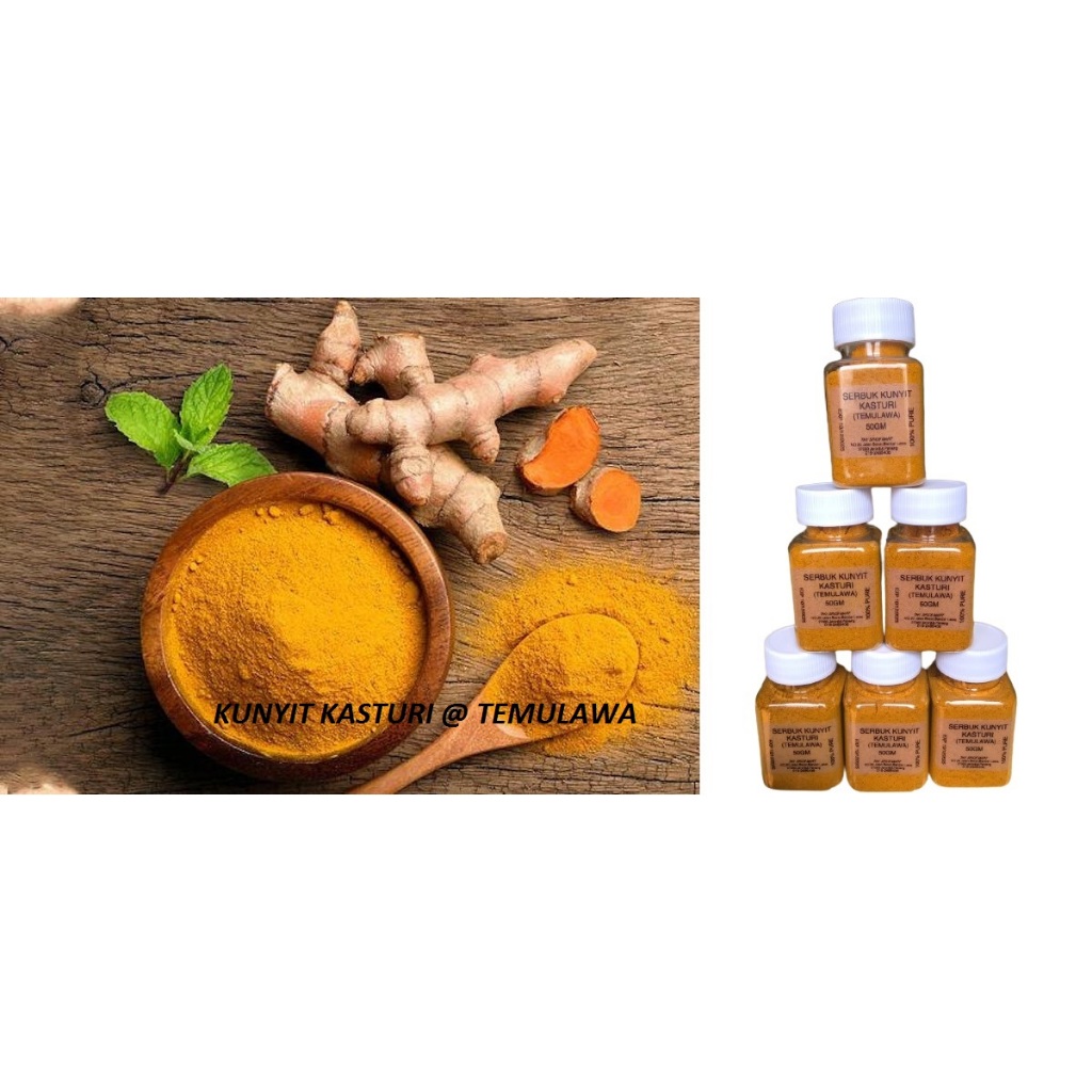 Serbuk Kunyit Kasturi @ Temulawa @ Wild Tumeric 50gm 100% Pure Ready ...