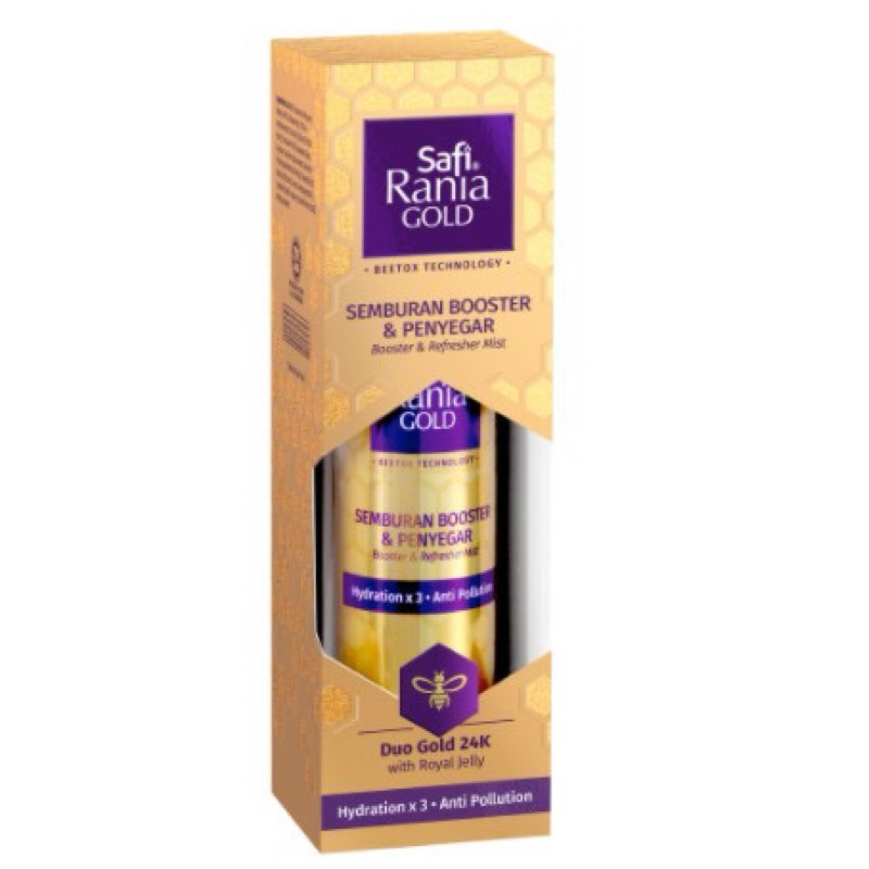 Safi Rania Gold Booster & Refresher Mist Duo Gold 24K With Royal Jelly ...