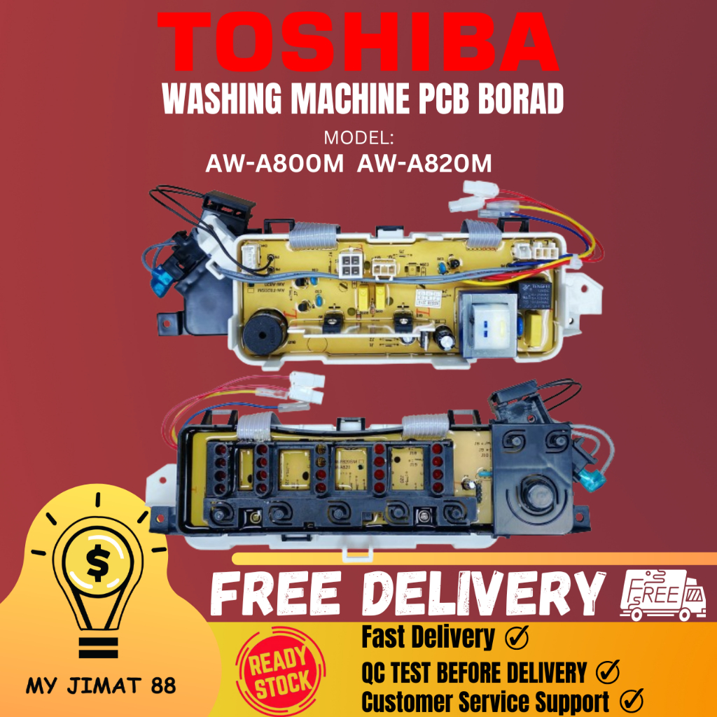 TOSHIBA WASHING MACHINE PCB BOARD AW-A800M/ AW-A820M | Shopee Malaysia