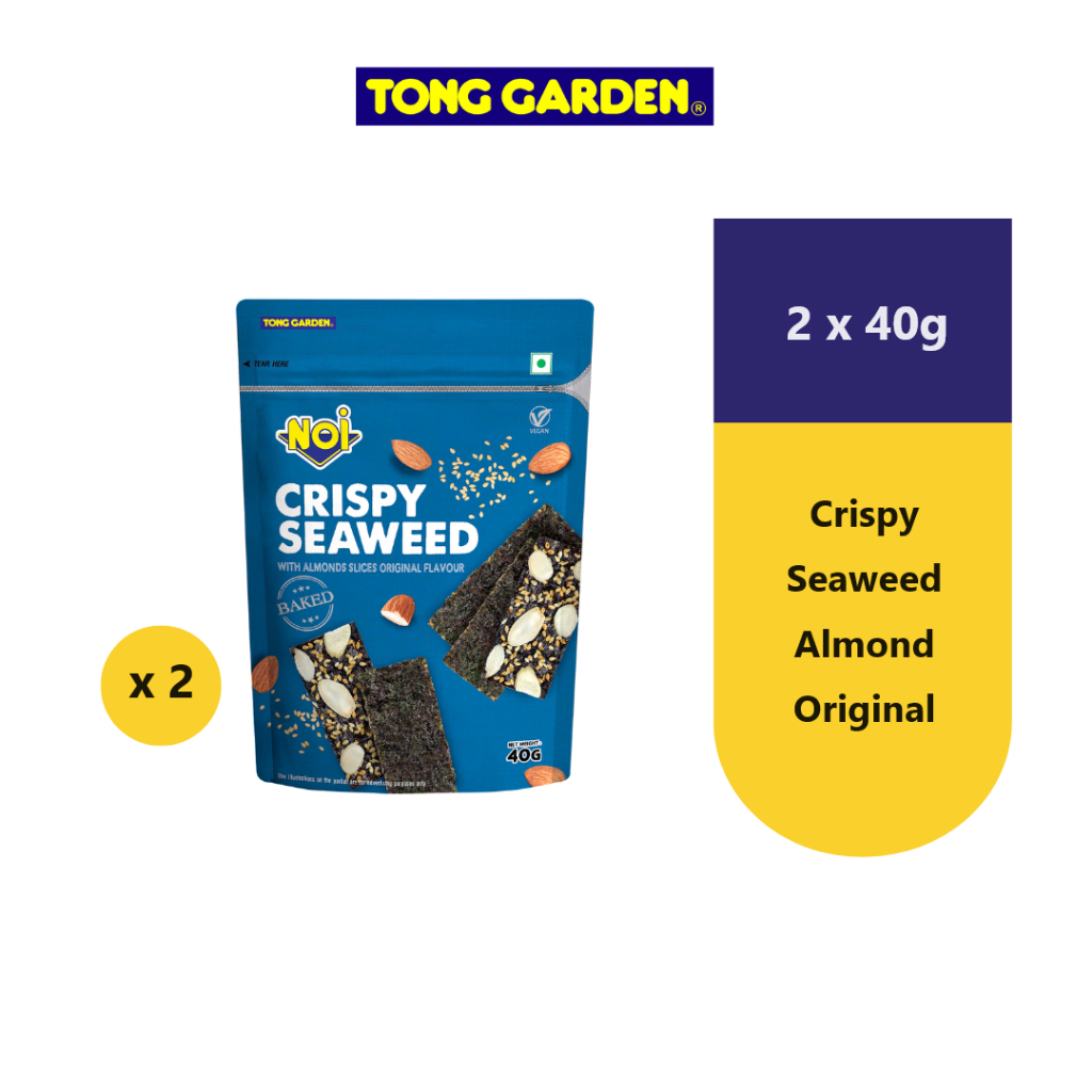 NOI Crispy Seaweed with Almond Slices Original (40g x 2 Packets ...