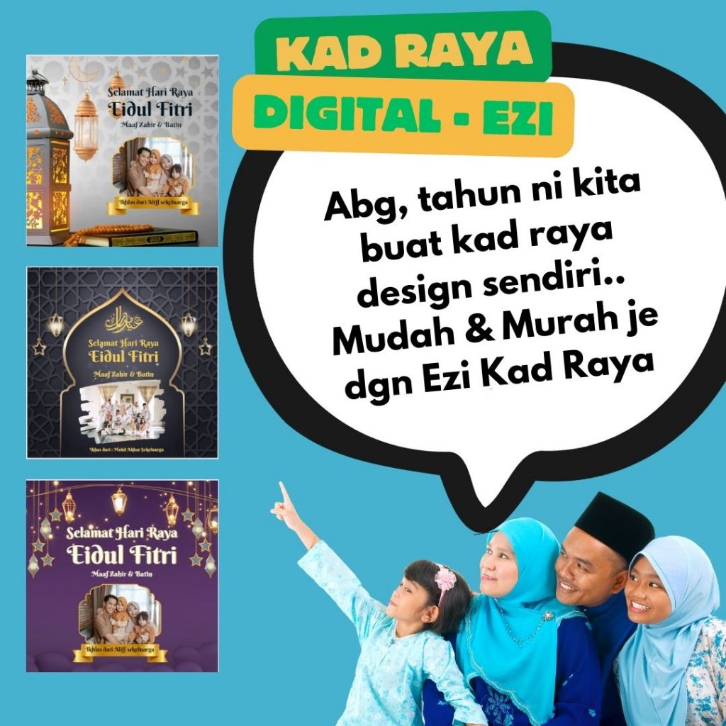 [EZI KAD RAYA DIGITAL] EID FITRI DIGITAL CARD, KAD RAYA EIDUL FITRI ...