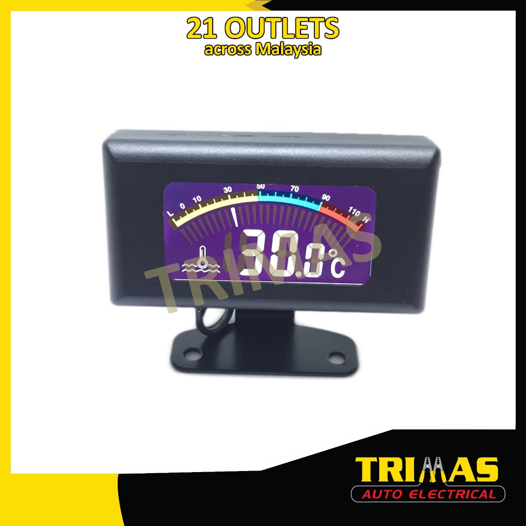 12V 24V Water Temperature Alarm Warning Meter with Sensor Temperature ...