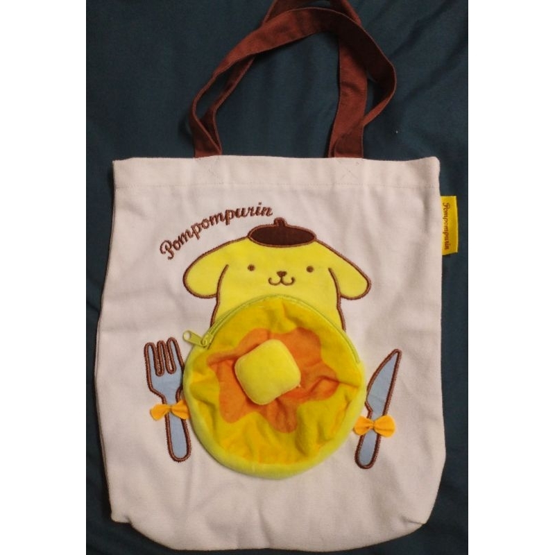 Pompompurin Sanrio Japan Large Canvas Tote Bag | Shopee Malaysia