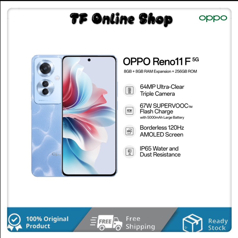 Oppo Reno 11F 5G(8GB+8GB+256GB)100% Original Set | Shopee Malaysia