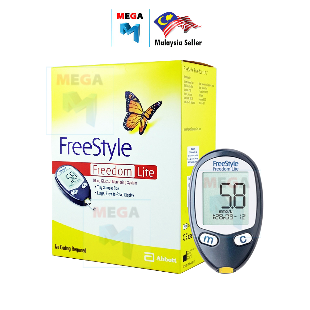 FreeStyle Freedom Lite Glucometer Blood Glucose Monitor ( No Test Strip ...