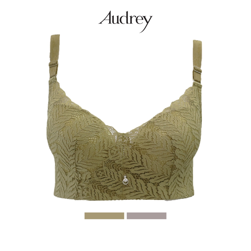 Audrey Style Wireless 5/8 Cup Thin Moulded Bra - B Cup Size 73-8201 ...