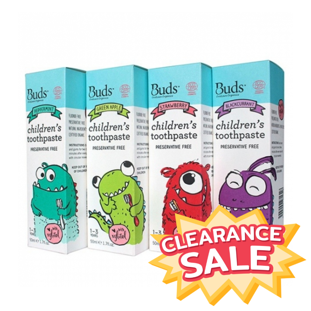 *CLEARANCE* BUDS Children’s Toothpaste With Xylitol (1-3years old) 50ml ...