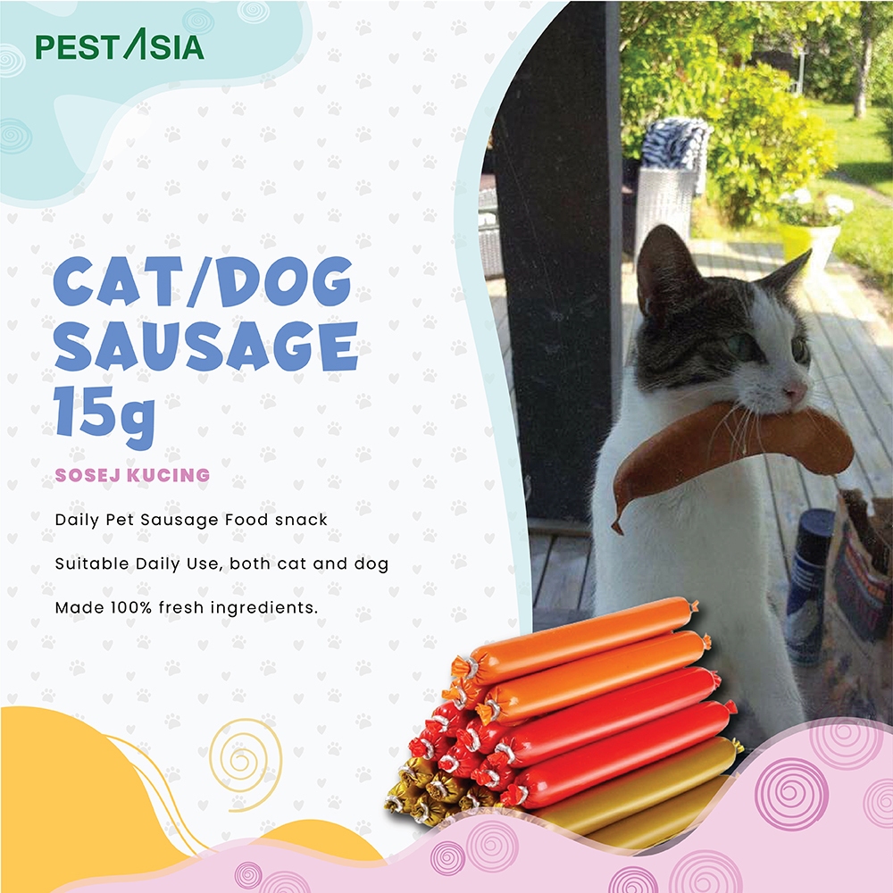 Cat Dog Sausage Snack / Sosej Kucing Makanan Ringan 15g 宠物香肠 | Shopee ...