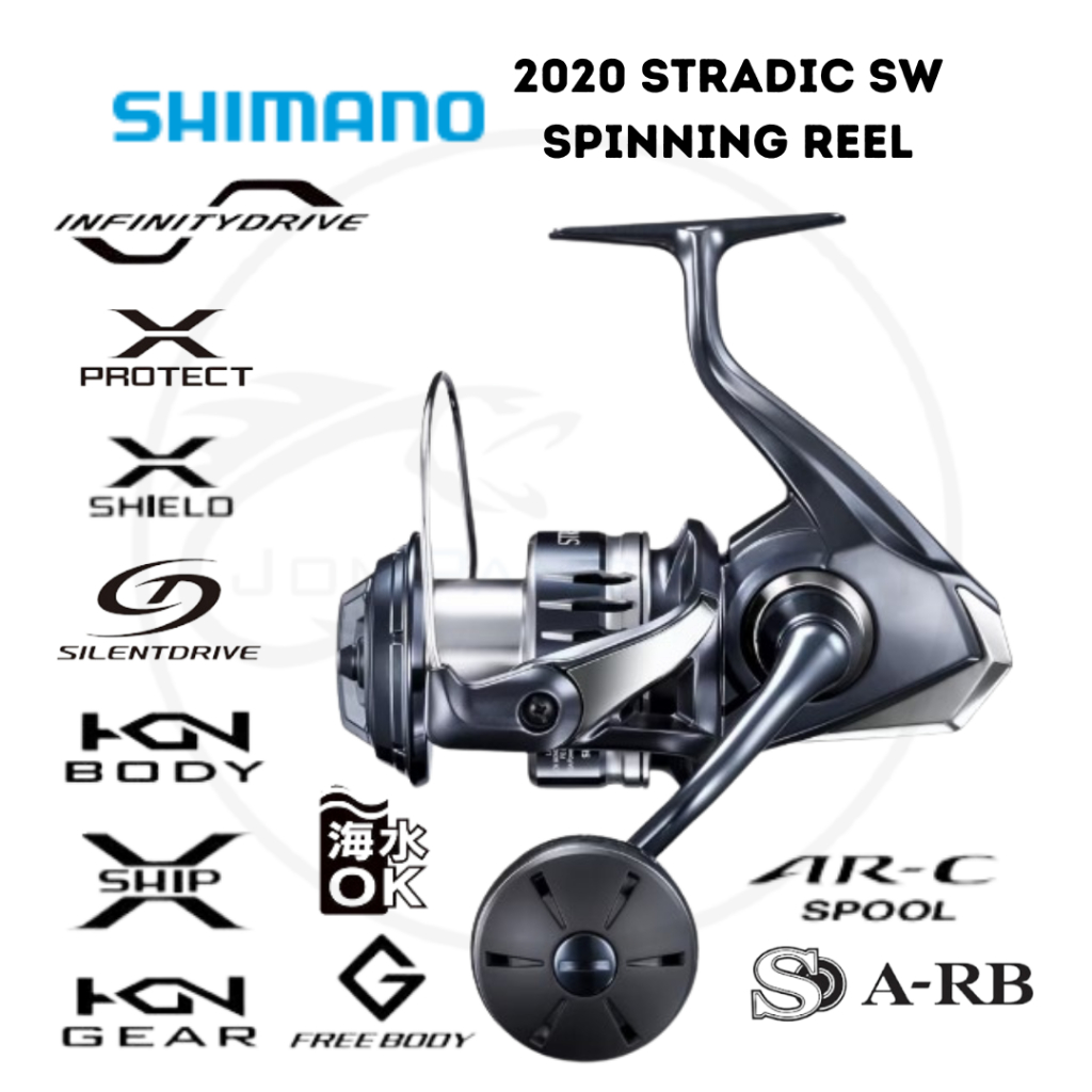 Shimano 2020 Stradic SW Spinning Fishing Reel Warranty Shimano Mesin Pancing Jigging Saltwater ...