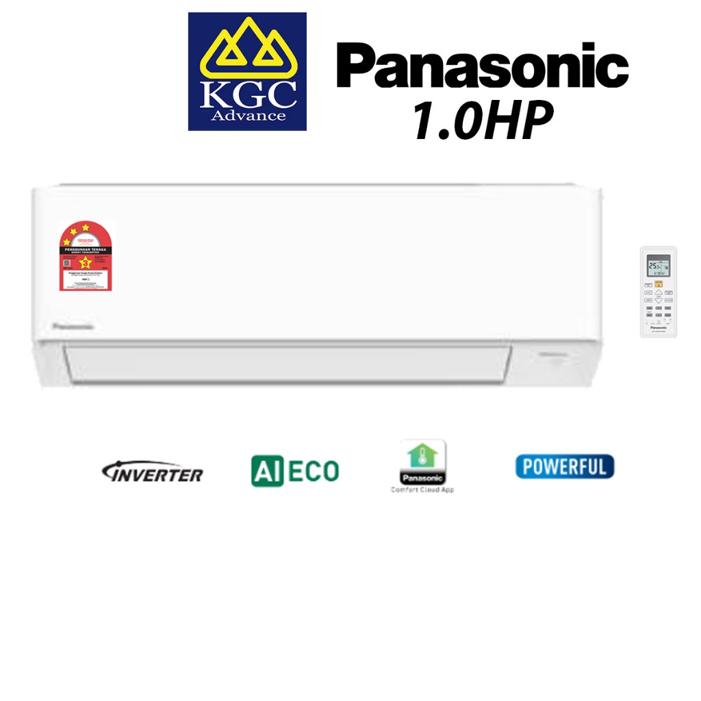 Panasonic 1.0HP Eco Inverter YU Series Air Conditioner CS-YU9AKH-1 / CU-YU9AKH-1 [Extra General ...