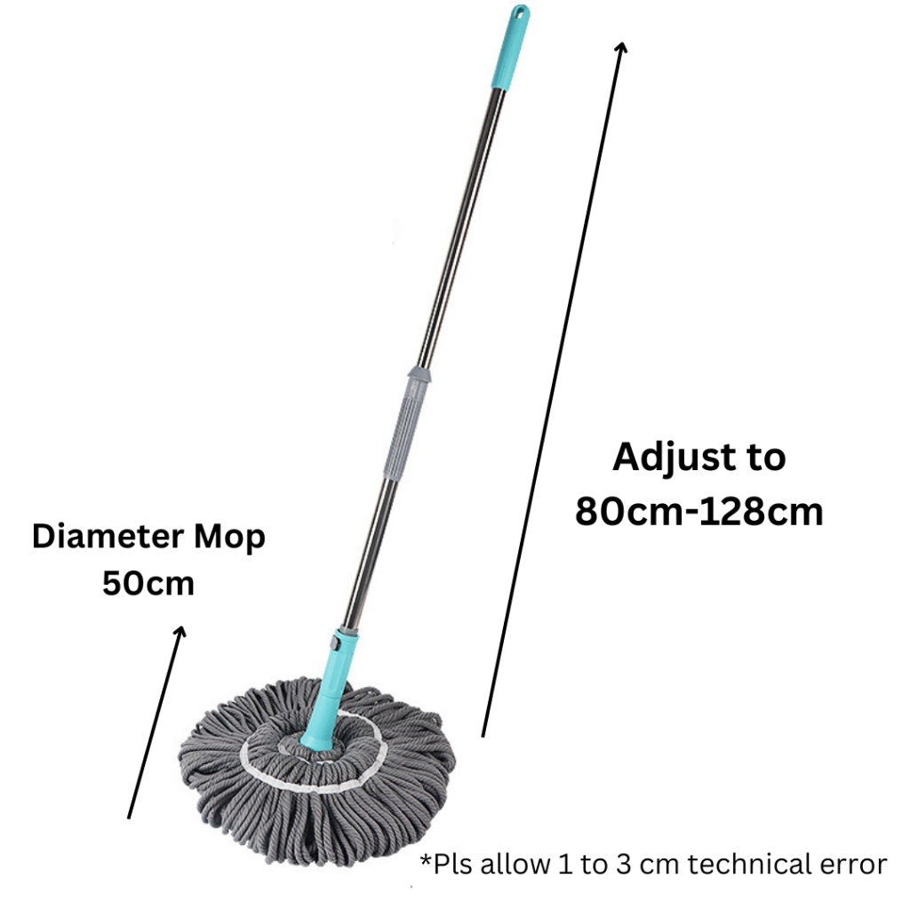 Buy~Premium Grade Spin mop Twist mop Adjustable hand twist squeeze mop ...