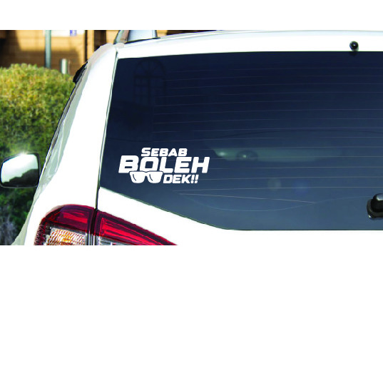 SEBAB BOLEH car body sticker | Shopee Malaysia