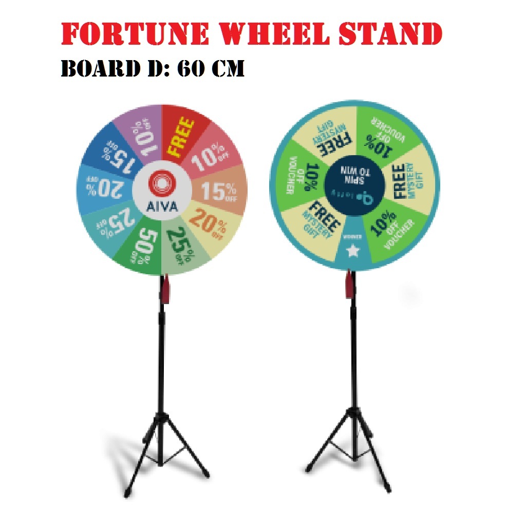 Fortune Wheel Stand | Spin Wheel | Lucky Draw Spinning Wheel 60cm with ...