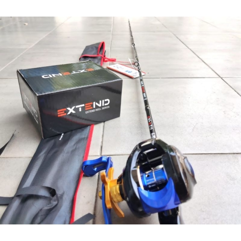 EXTEND SHARK 8 SERIES BC COMBO SET (ROD + REEL) | Shopee Malaysia