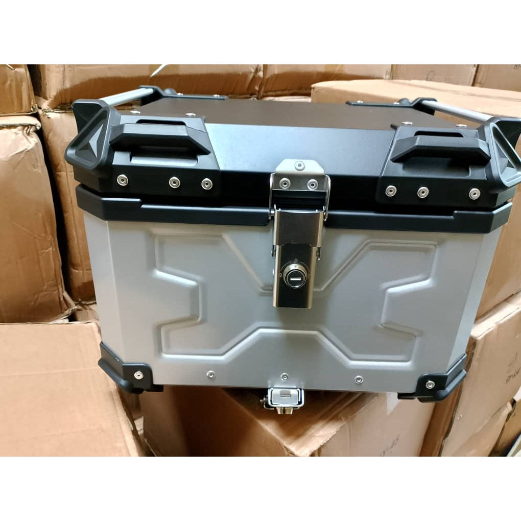 Alluminium Top Box 45 Liter X Series Design Black / Silver Colour Set ...