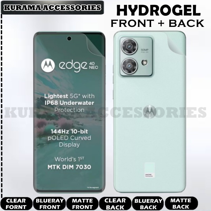 Hydrogel Front + Back Screen Protector Motorola Edge 50 Pro / Edge 50 ...