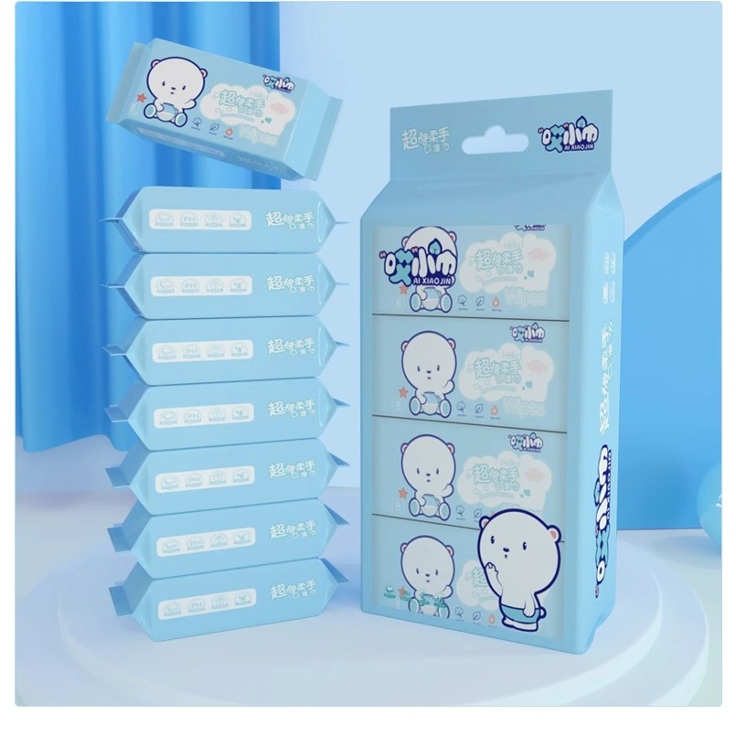 DINOMI Disposable Baby Cleaning Wet Wipes Portable Mini Hand Mouth Wet ...