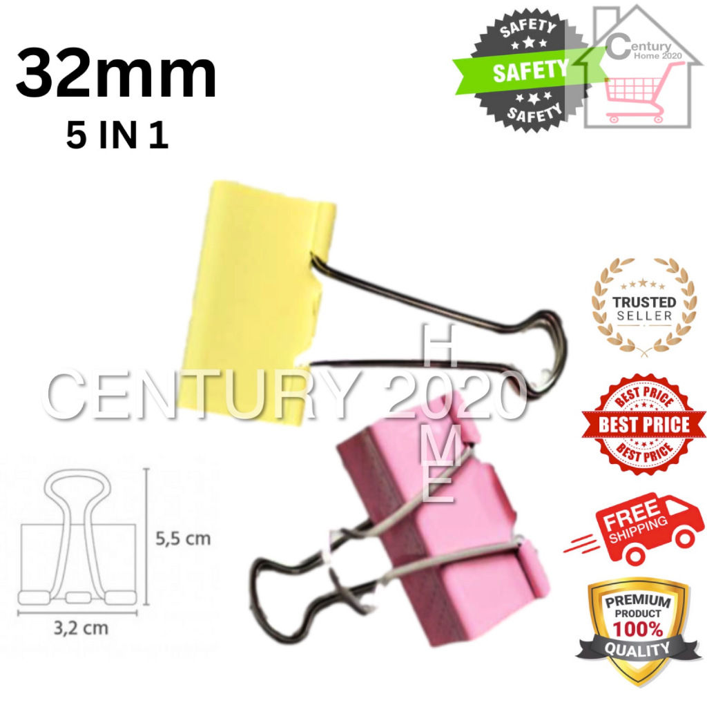 Colorful Binder Clip Metal Binding Dovetail Clip Stationery Utensil ...