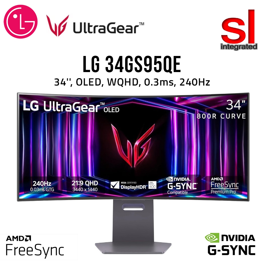 LG UltraGear 34GS95QE 34'' WQHD 240HZ 0.03MS VESA DisplayHDR Trueblack ...
