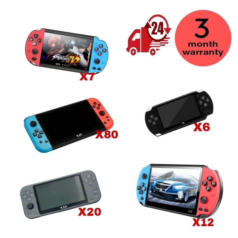 (Ready Stock) PSP X6/X7/X12/X20 Game console Handheld Retro classic ...