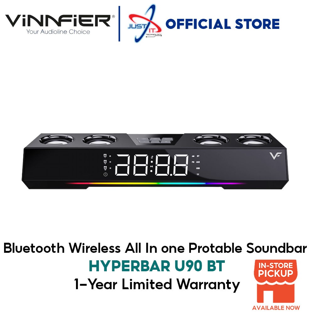 VINNFIER Hyperbar U90 BT Bluetooth Wireless All In One Portable ...