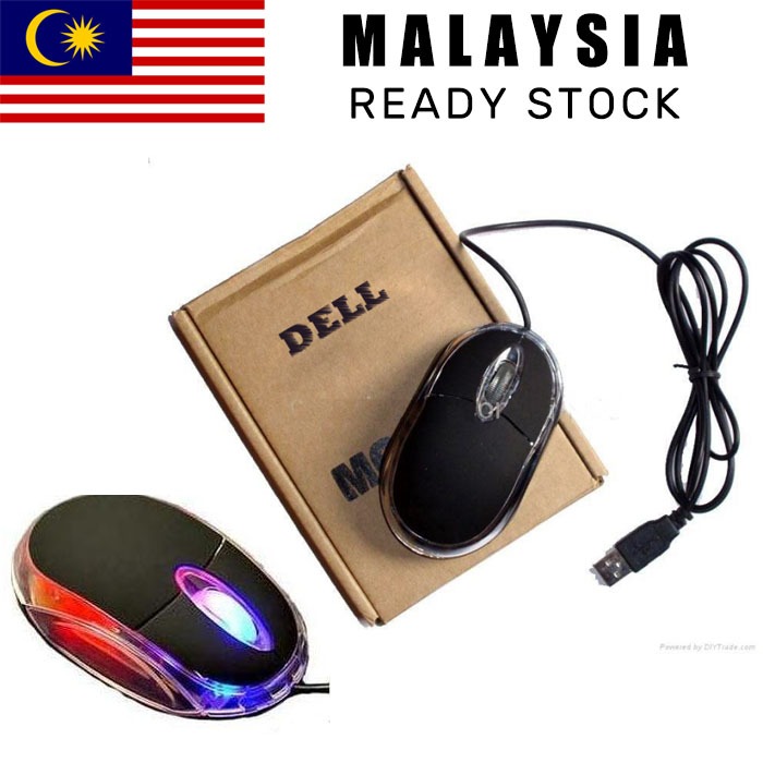 Dell USB Optical Mouse PC Laptop Mini Mouse High Definition Optical ...
