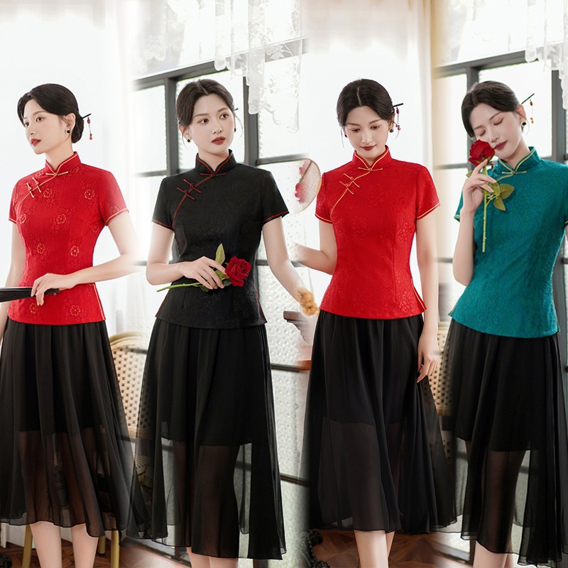 daidai (Ready Stock) Woman Cheongsam Top Blouse Chinese CNY Traditional ...