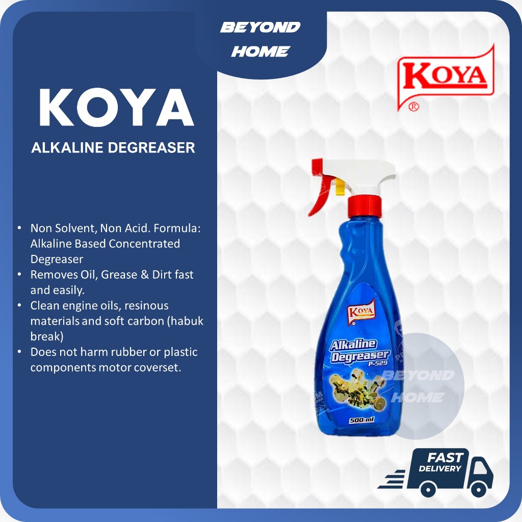 500ml Koya Alkaline Degreaser P-529 Chemical Engine Degreaser Engine Cleaner/Buang Minyak / Cuci ...
