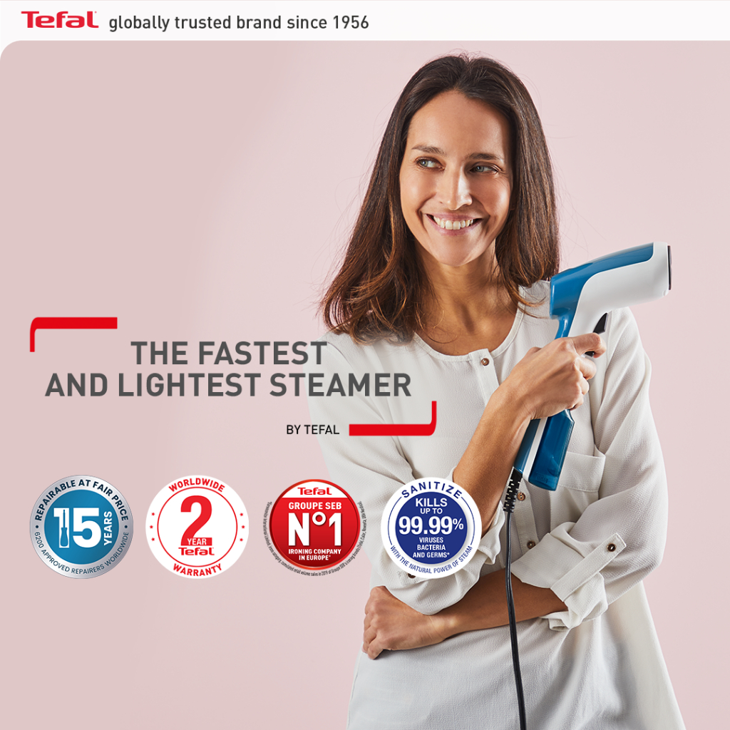 Tefal Access Steam First Handheld Garment Steamer DT6130 便携式手持/轻巧型 蒸汽式熨斗 DT6130 | Shopee Malaysia