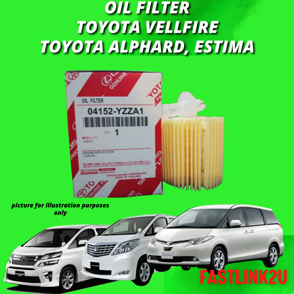 Fastlink Original Toyota Alphard Vellfire Estima Oil Filter 04152-31090 ...