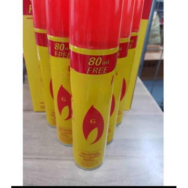 PEMECIK GAS BUTANE 180ML/300ML Isi Semula Gas Glictel Lighter Butane ...