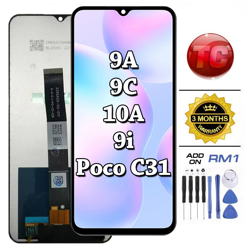 LCD Redmi 9A/ 9C/ 10A/ 9i/ poco C31 Compatible For Original Glass Touch Screen Digitizer ...
