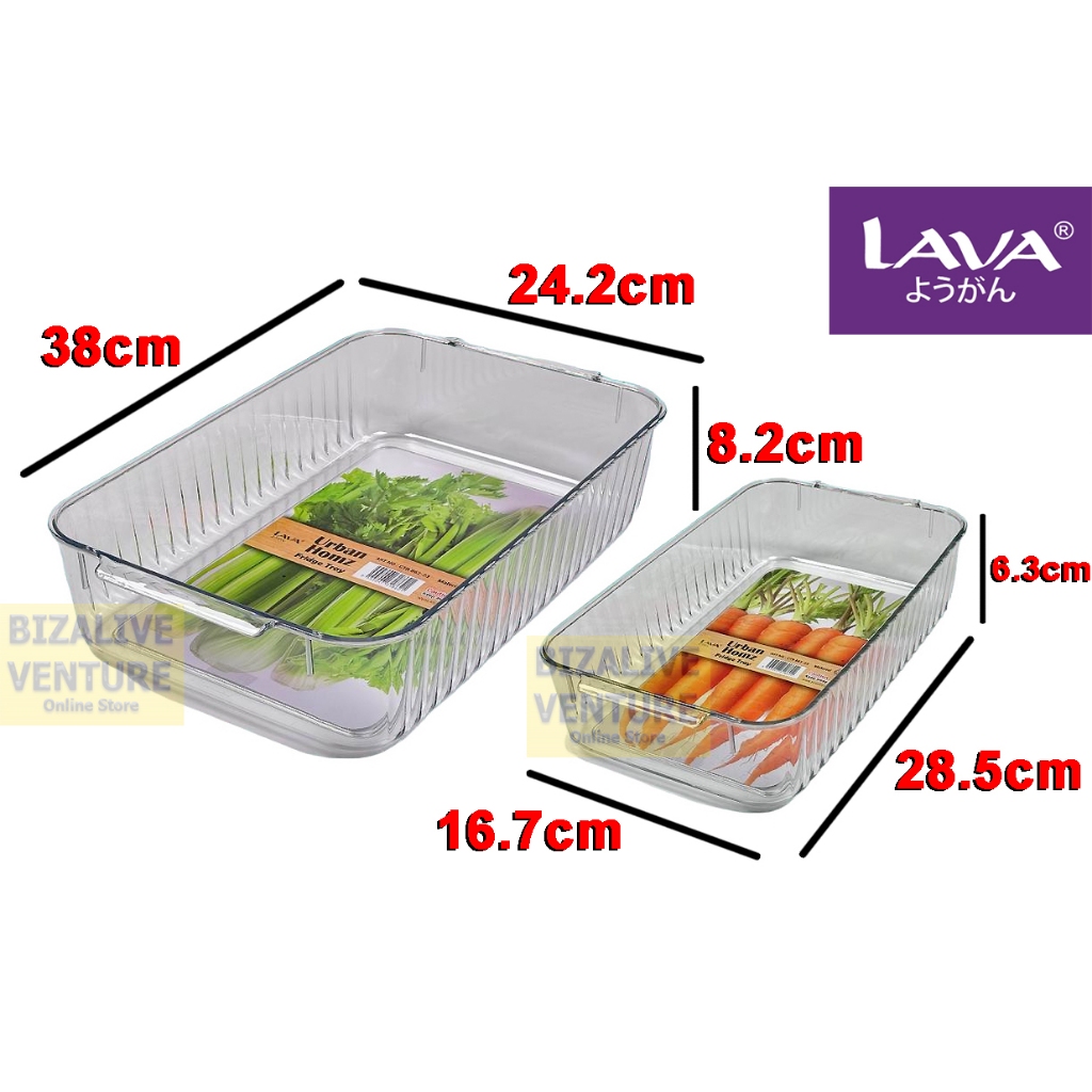 Lava Transparent Fridge Tray | Freezer Storage Box | Refrigerator Box ...