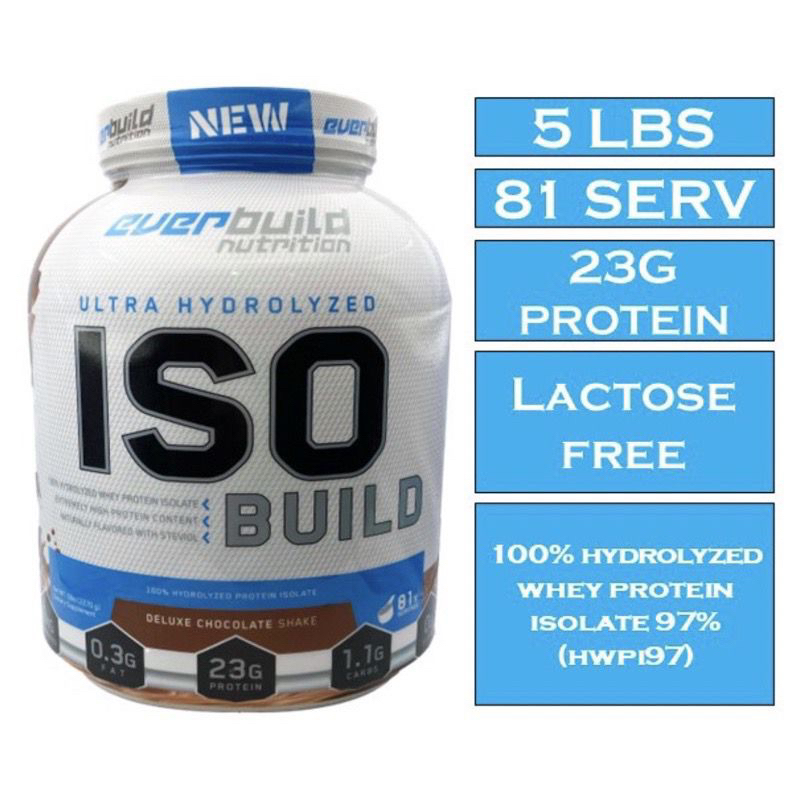 EverBuild Hydrolyzed Iso Build (5lbs) 100% hydrolyzed protein isolate ...