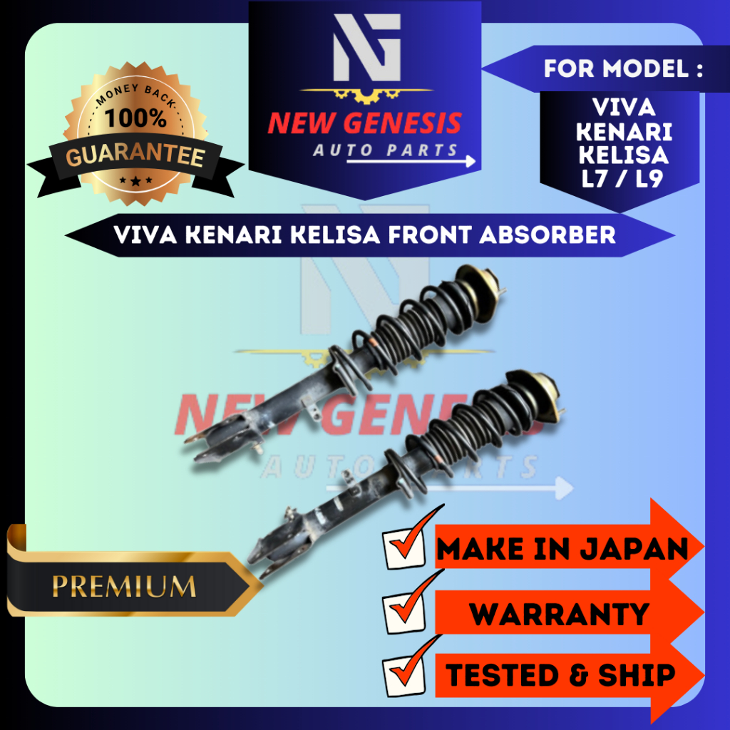 Viva Kelisa Kenari Front Absober Set Halfcut From Japan | Shopee Malaysia