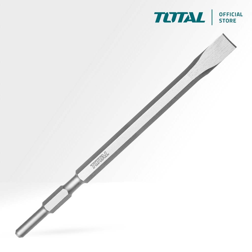 TOTAL Hex Flat Chisel (Width: 25mm, Diameter: 17mm, Working Length ...