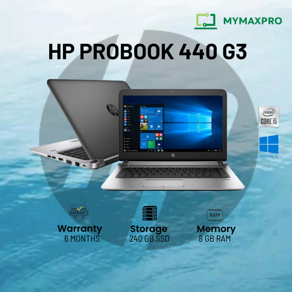 HP ProBook 440 G3 Intel Core i5 (6th Gen) 14" HD / 8GB RAM / 240GB SSD ...