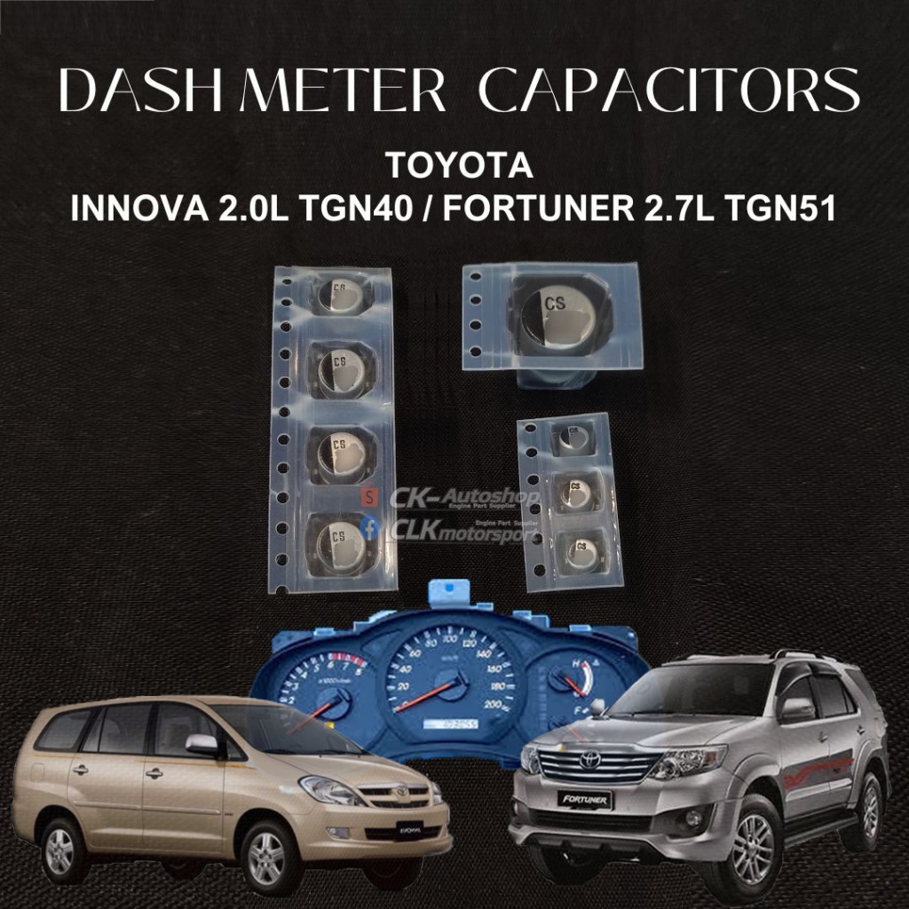 Toyota INNOVA 2.0L FORTUNER 2.7L Dash Meter Capacitors Repair Kit ...
