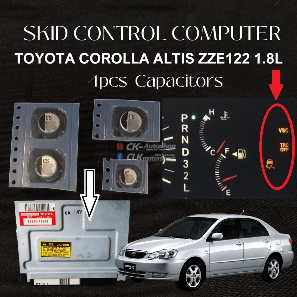 Toyota ALTIS 1.8G 2001-2007 SKID CONTROL (ABS VSC TRC) COMPUTER 89540 ...