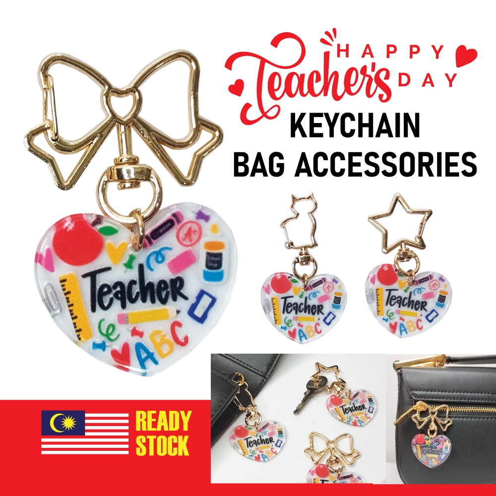 Keychain Hadiah Hari Guru Teacher's Day Gift Hadiah Cikgu Guru kunci ...