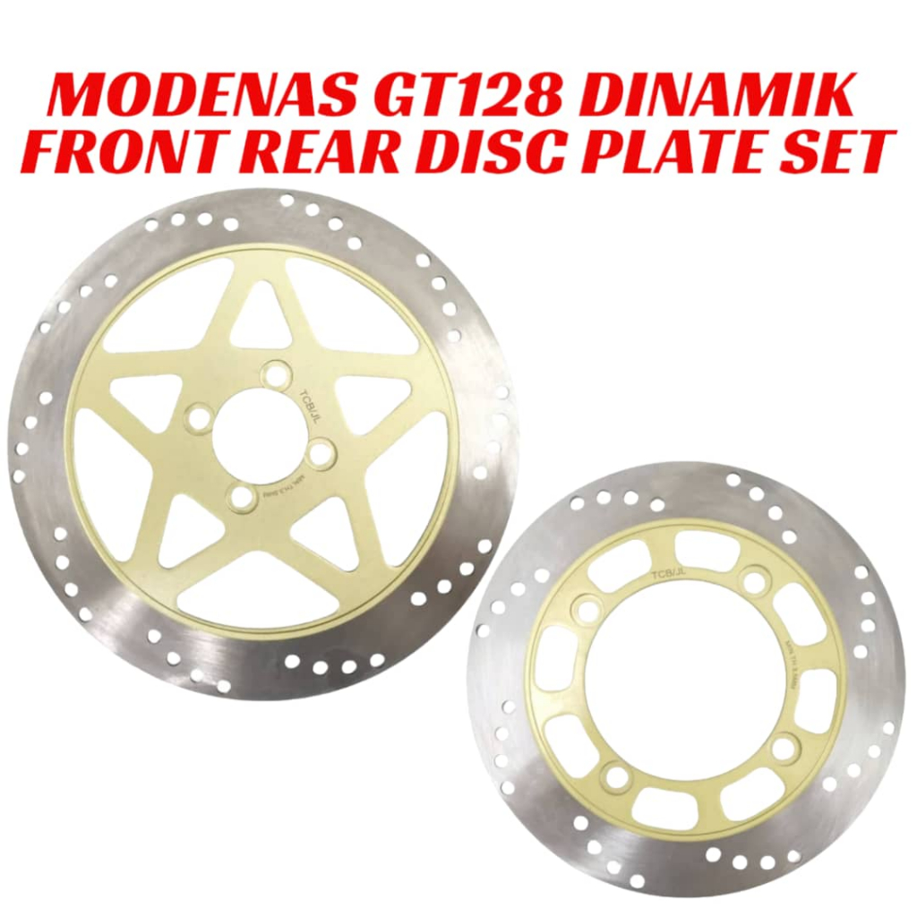 Modenas GT 128 GT128 DINAMIK Front Rear Disc Plate Set Set Piring Disc ...