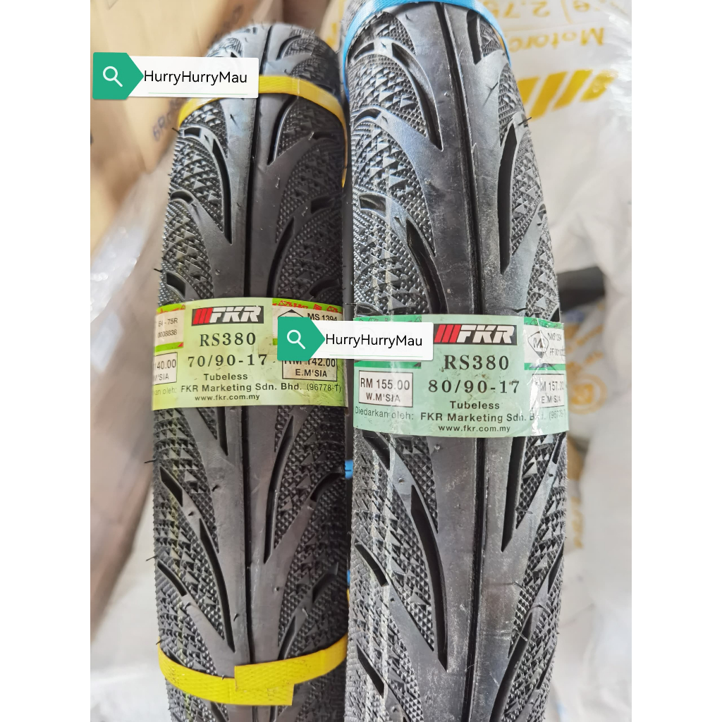 FKR RS380 70/90-17 / 80/90-17 / 90/80-17 Diamond TUBELESS (TL ...