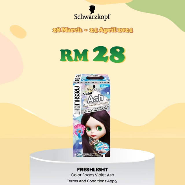 [EXP: MAR'25] Schwarzkopf Freshlight Color Foam Violet Ash (30ml ...
