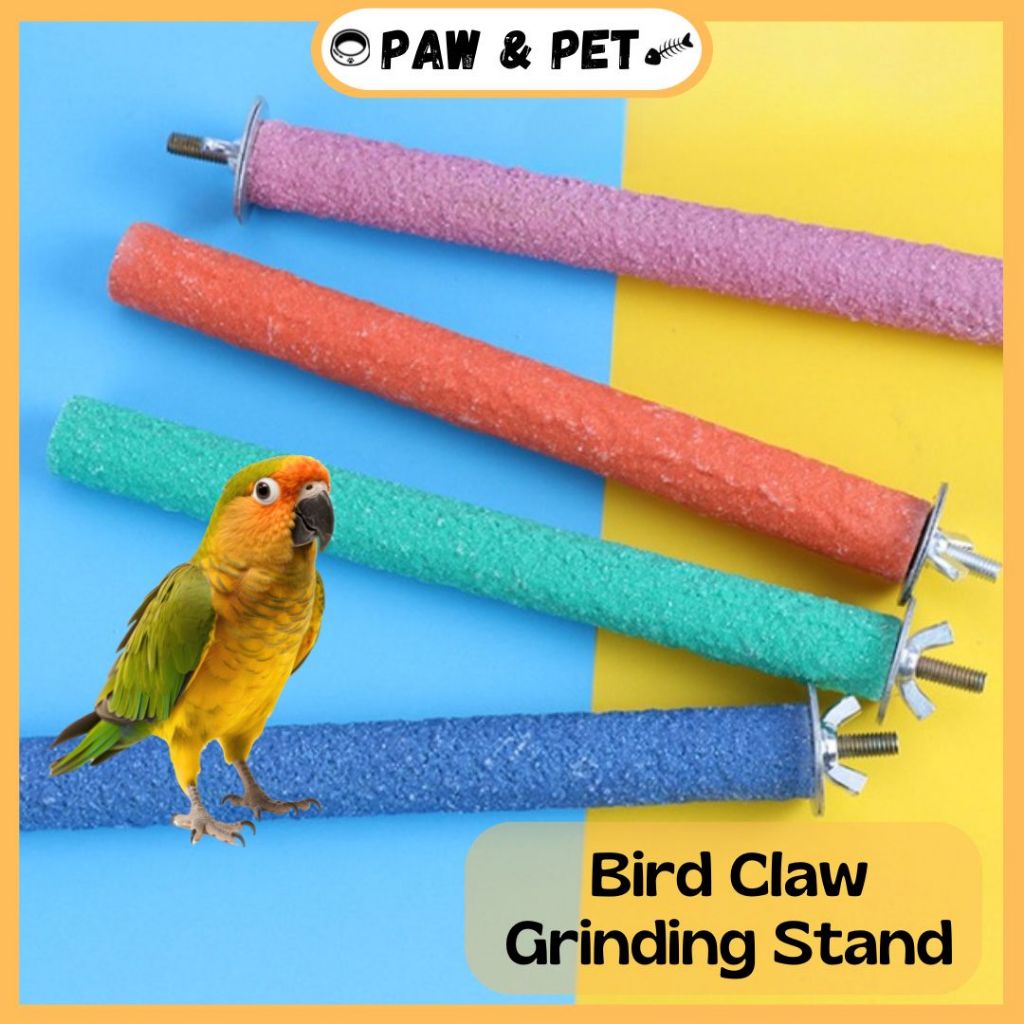Bird Claw Grinding Stand Beak and Jaw Grinding Toy Stick For Bird Stand ...