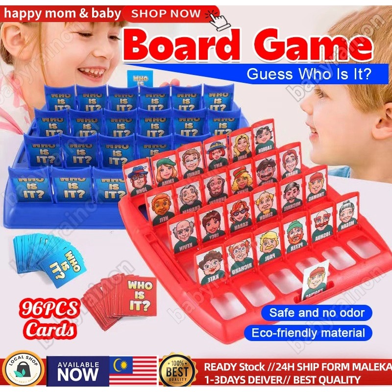 Guess Who Is It ? Classic Board Game Funny Family Guessing Games Kids ...