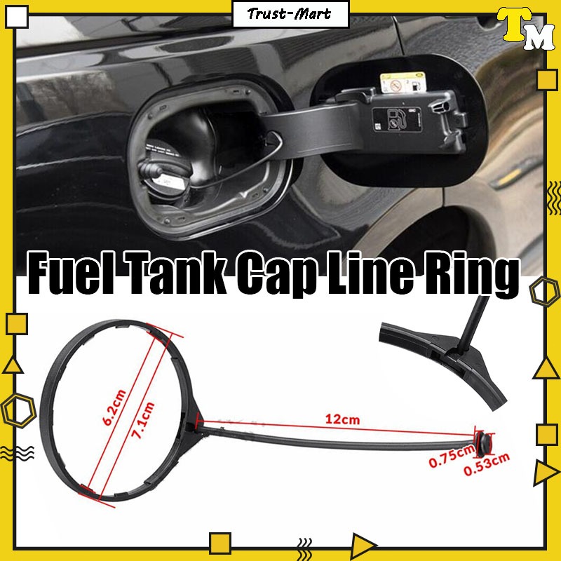 Car Oil Fuel Cap Tank Cover Line Ring Petrol Fuel Tank Cap Cover Cable ...