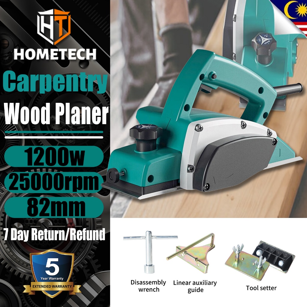 🔥5-year warranty🔥1200W Corded Electric Wood Power Planer Corded ...