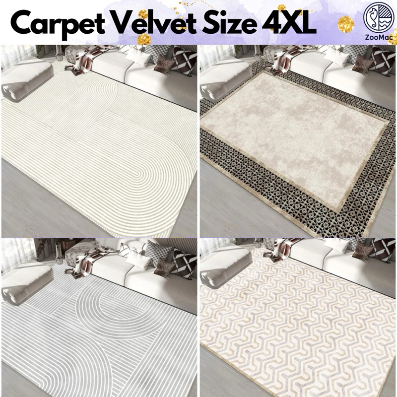 [Zoomac] Karpet Velvet 4XL Carpet Floor Mat/ Rug/ karpet Iran Velvet ...